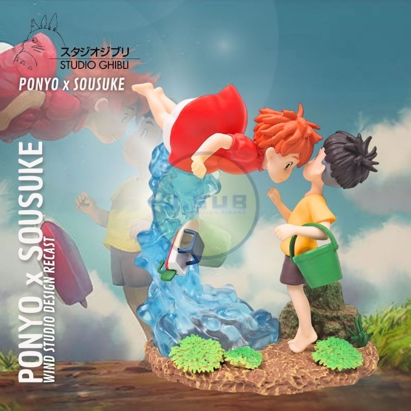 Jual Action Figure Ponyo x Sousuke Statue Studio Ghibli Wind Studio ...