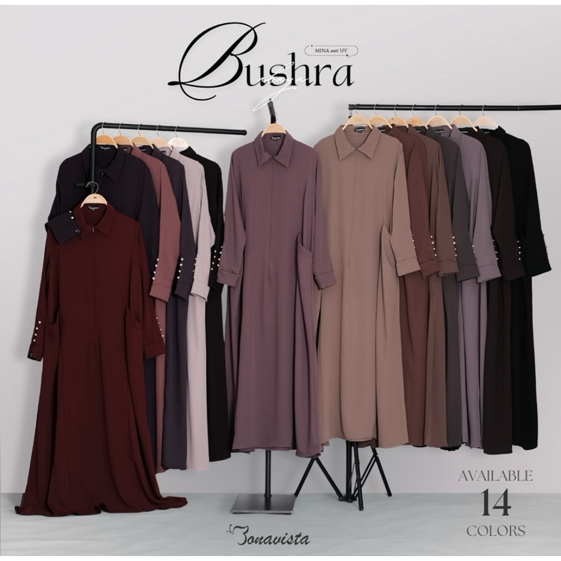 Jual BONAVISTA - BUSHRA ABAYA MINA | DALIA ABAYA MAZEN ANTI UV PLUM ...