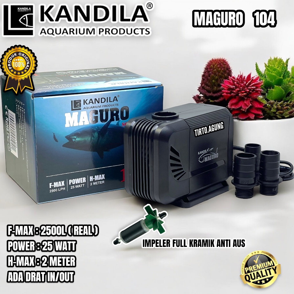 Jual POMPA AIR FILTER MAGURO 104 2500L 25 WATT REAL KOLAM KOI ...