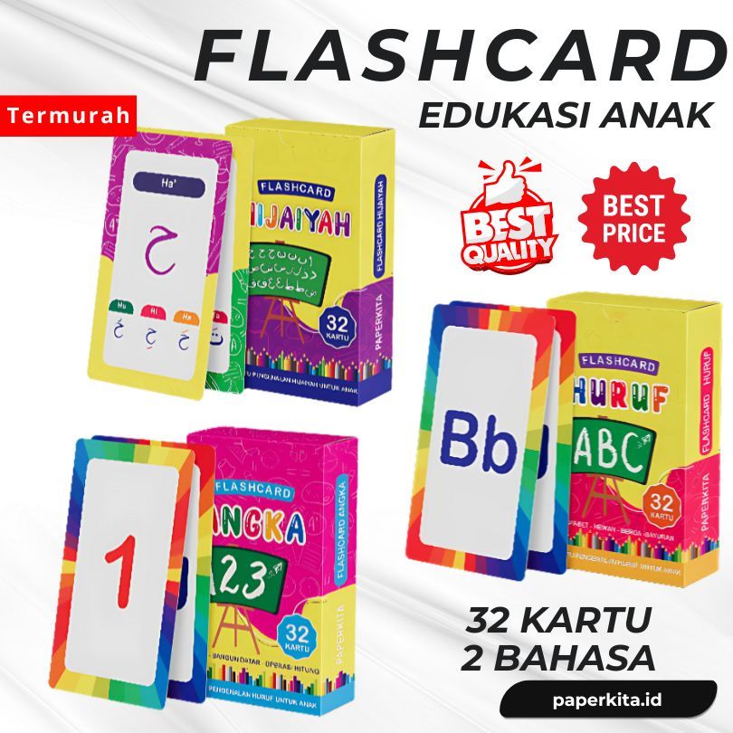Jual Flashcard Anak Mainan Edukasi Kartu Pintar Belajar Membaca Menulis ...