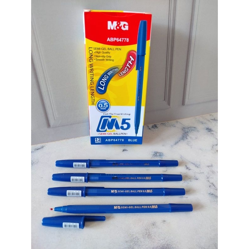 Jual Pulpen Biru 0.5 M&G APB64778 ( Satuan ) | Shopee Indonesia