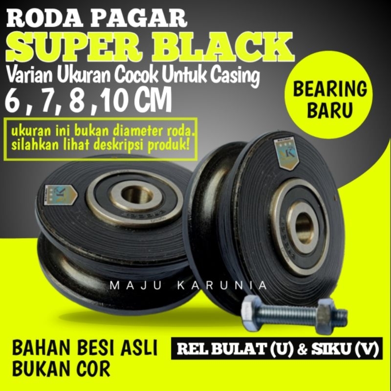 Jual Roda Pagar Besi Bubut Super Black Untuk Casing 6cm , 7cm , 8cm ...