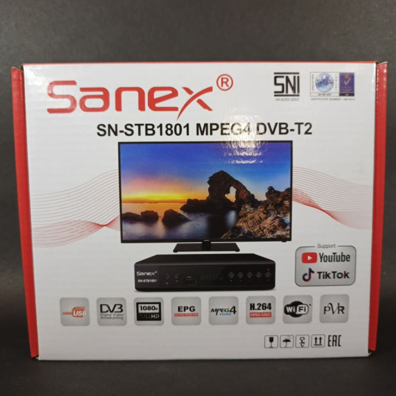 Jual Set Top Box TV Digital Sanex Receiver STB DVB-T2 | Setop Box / Set ...
