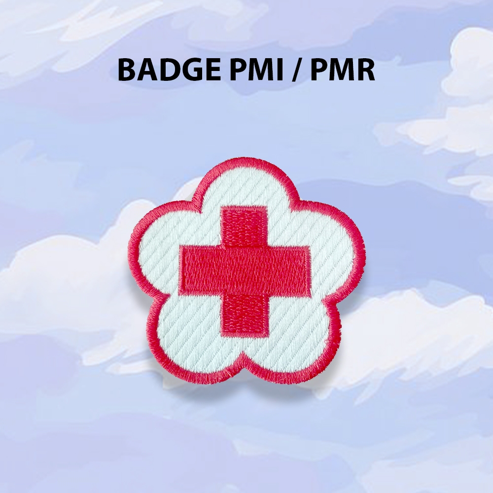 Jual Badge PMI / Bordil Logo PMR / Bedge Logo Palang Merah Indonesia ...