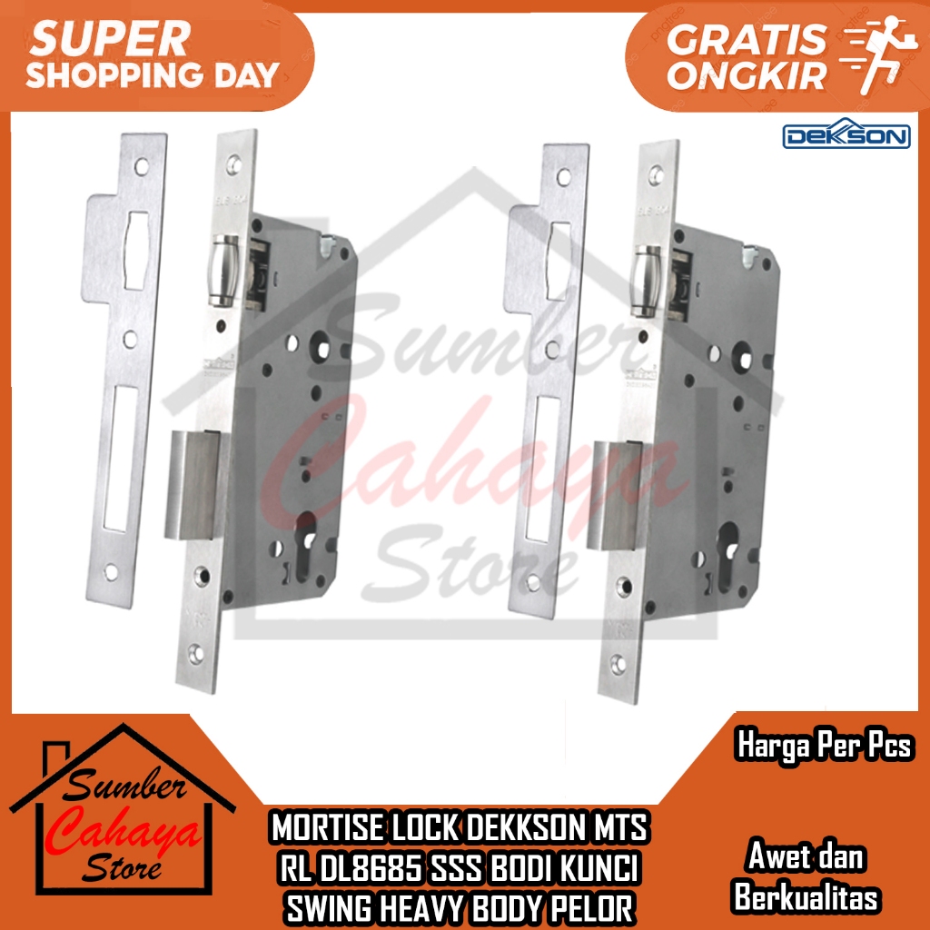 Jual Dekkson Body Kunci Pelor Pintu Sleding Door Handle Lawang Kayu ...