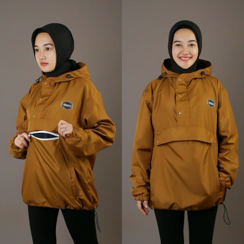 Jual Jaket Parasut Unisex Waterproof Pria Wanita Model Cagoule Original ...