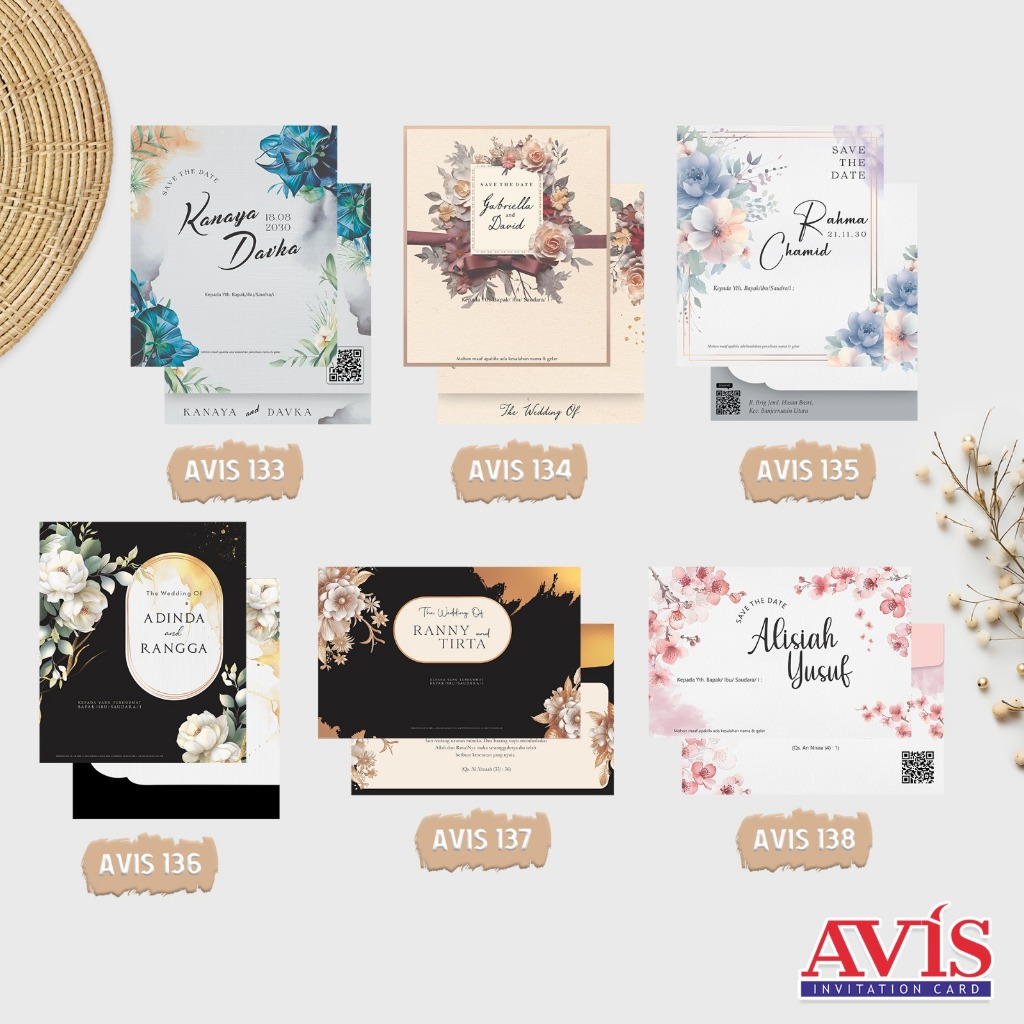 Jual Undangan Pernikahan (Avis 133-138) | Shopee Indonesia