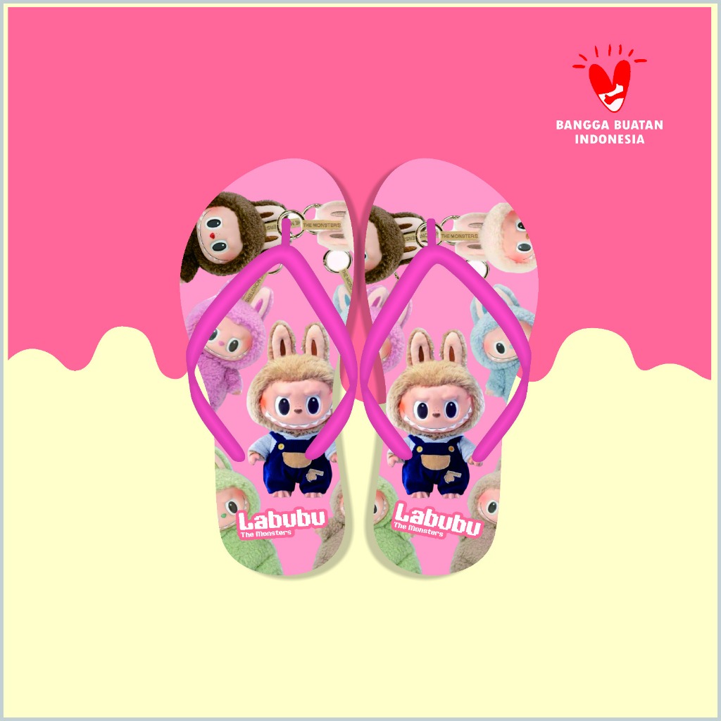 Jual SANDAL JEPIT ANAK LABUBU size 26-30 VIRAL 2024 | Shopee Indonesia