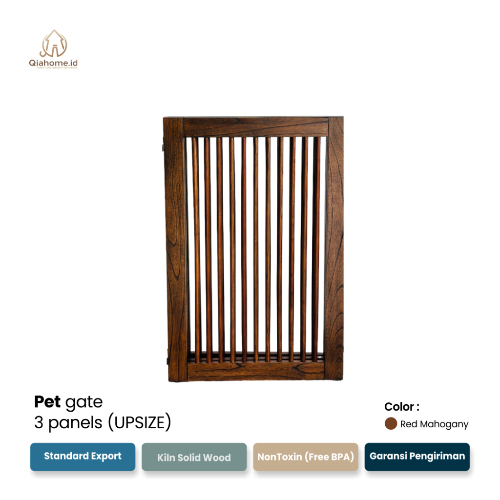 Jual QIAHOME.ID SAFETY GATE BABY GATE PAGAR BAYI PET GATE PAGAR KAYU ...