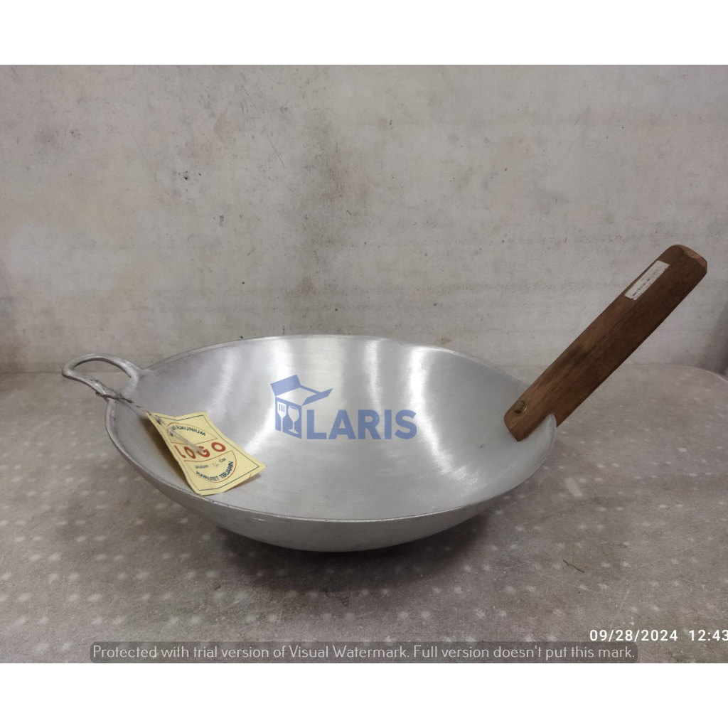 Jual Logo Kuali Gagang Kayu 36cm I Wajan Logo 36cm | Shopee Indonesia