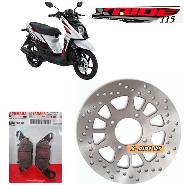 Jual Piringan cakram depan + dispad Rem depan X-Ride 115 Xride | Shopee ...