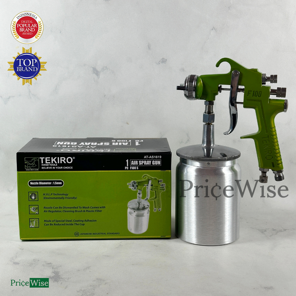 Jual Semprotan Cat Tabung Bawah F100 S Tekiro / Air Spray Gun F 100 S ...