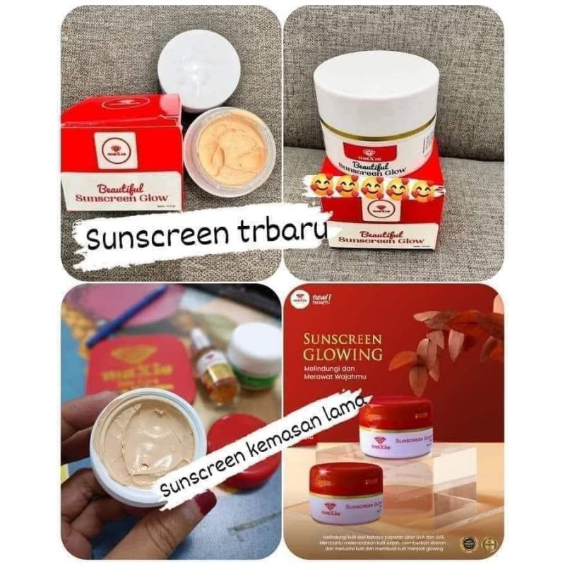 Jual SUNSCREEN GLOW MAXIE ORIGINAL | Shopee Indonesia