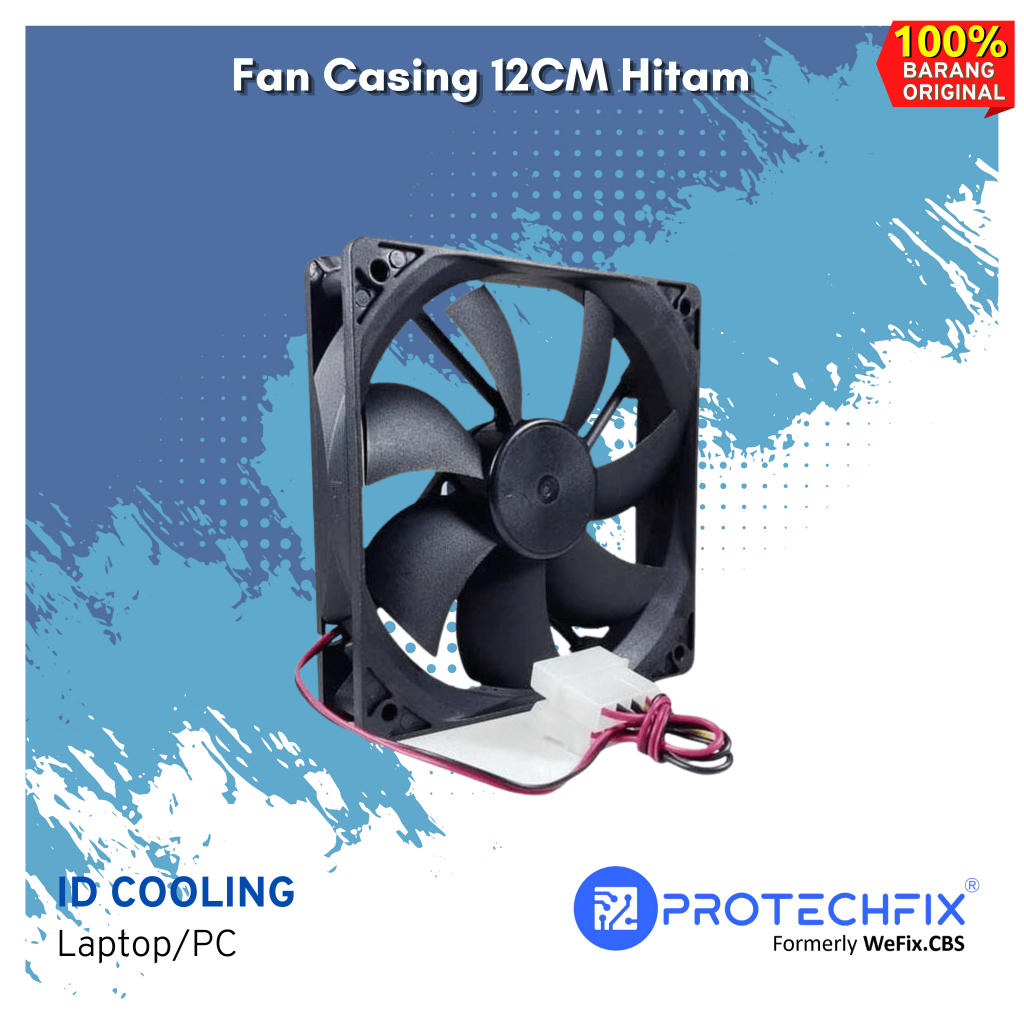 Jual Fan Case Casing 12Cm 12 cm Hitam Standart Kipas Komputer Cpu ...