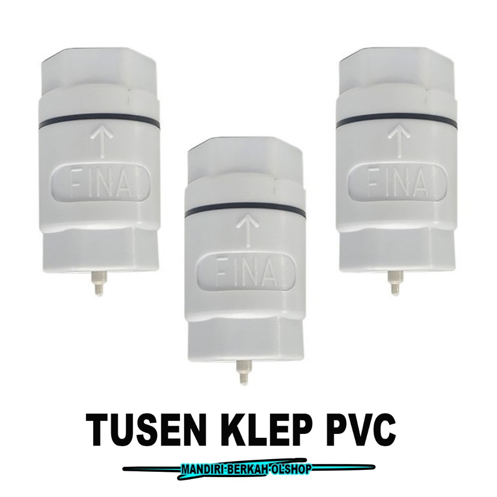 Jual Tusen Klep PVC 1” FINA / Tossen Klep 1 Inci FINA / Check Valve PVC ...