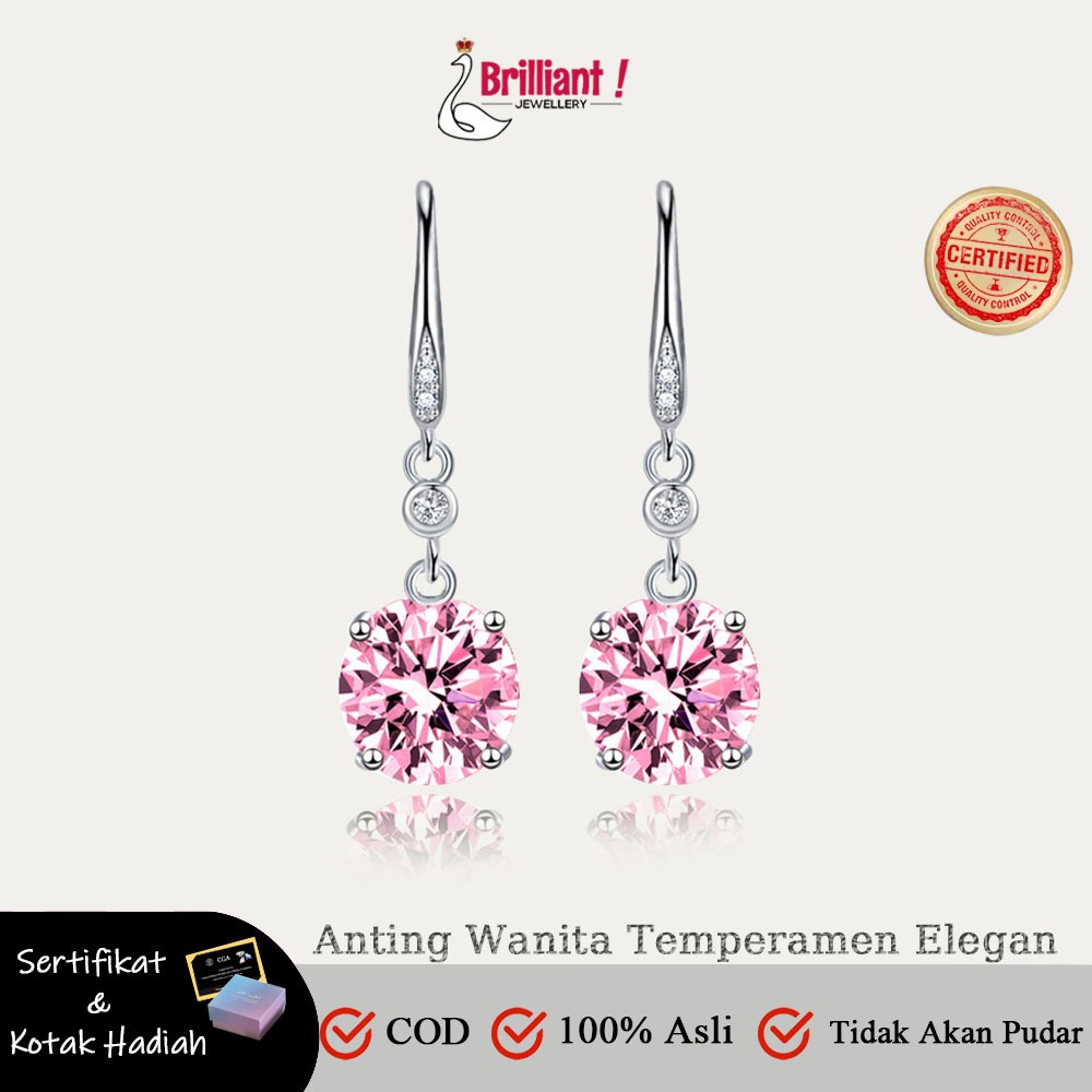 Jual Anting Wanita Temperamen Elegan Perempuan Berlian Anting Orbicular ...
