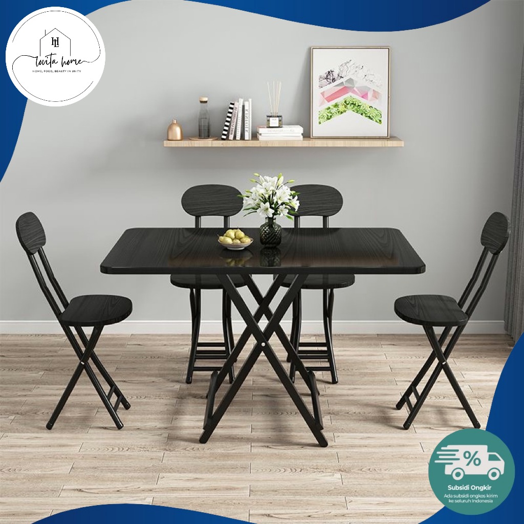 Jual COD - Meja Makan Lipat Minimalis Ukuran 100*60*75 / Meja Makan ...