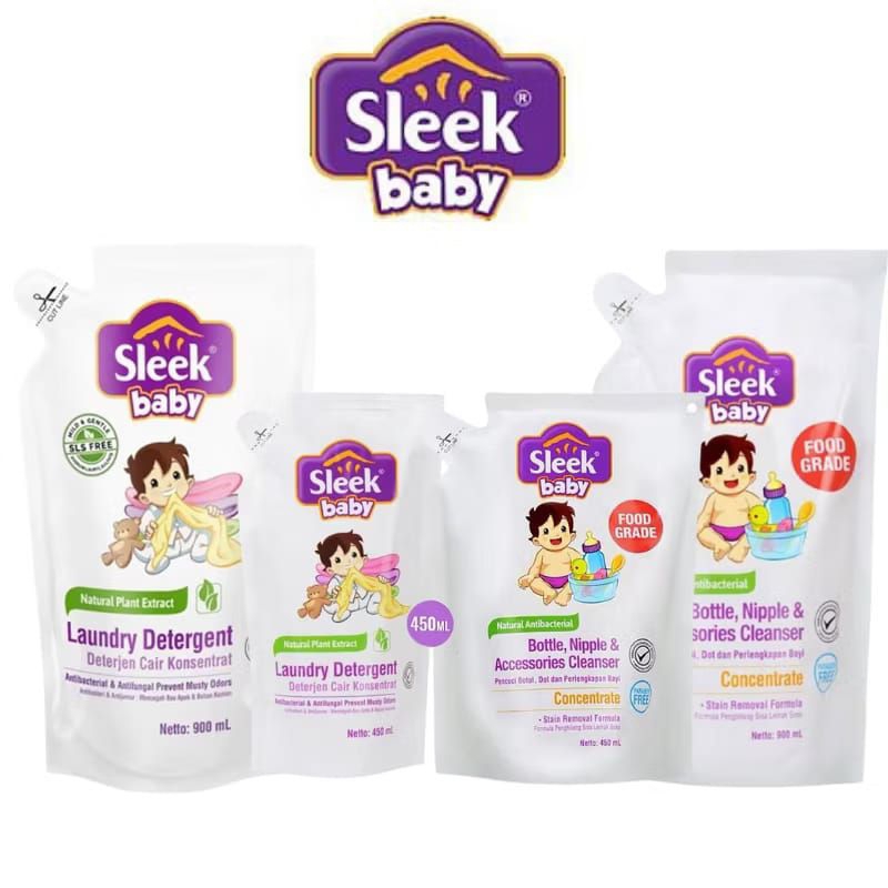 Jual sleek laundry detergent cair 450ml & 900ml | Shopee Indonesia