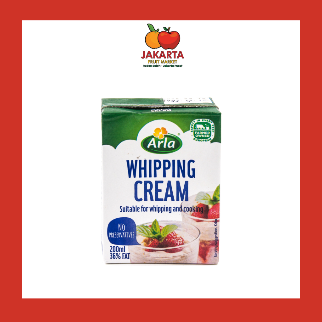 Jual ARLA WHIPPING CREAM 200 ML / SUITABLE FOR WHIPPING AND COOKING ...