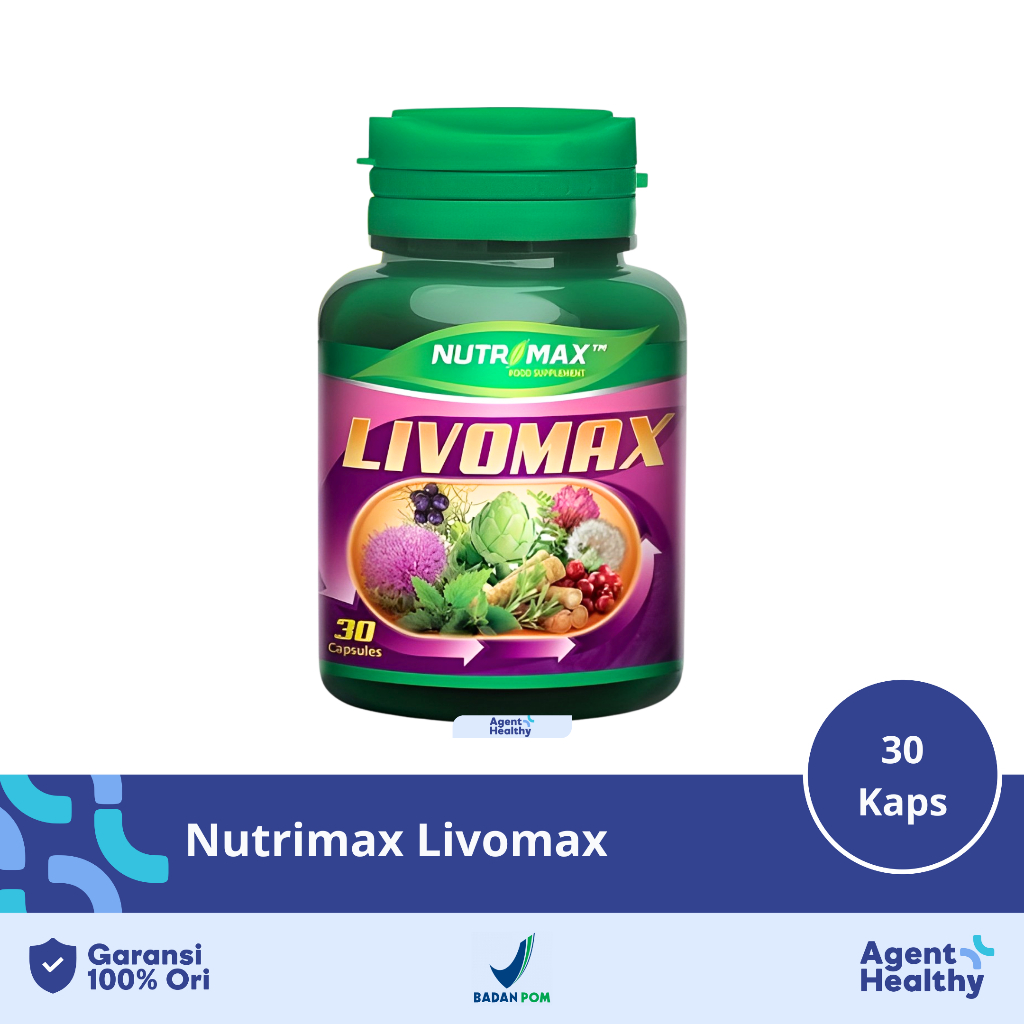 Jual Nutrimax Livomax isi 30 Kapsul - Mengoptimalkan Fungsi Liver dan ...