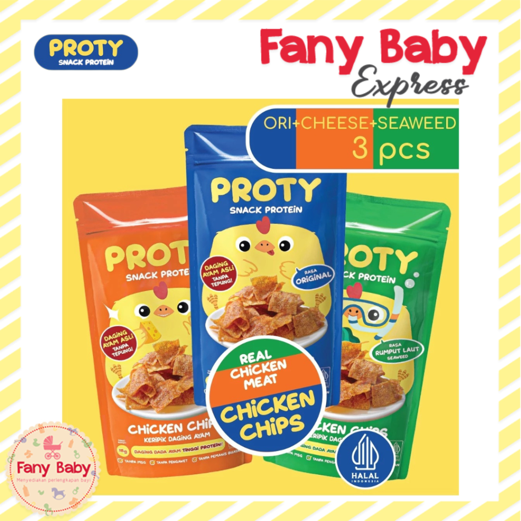 Jual PROTY SNACK PROTEIN CHICKEN CHIPS 18GR | Shopee Indonesia