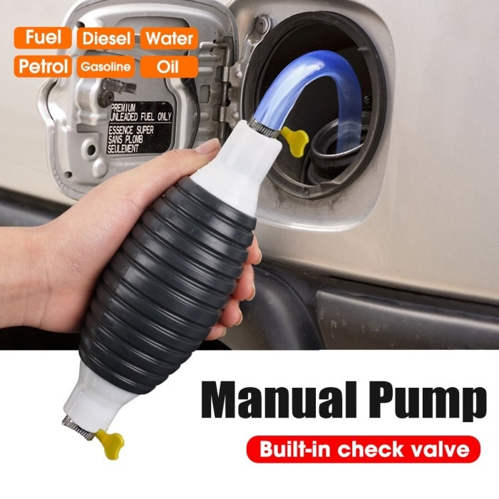Jual Pompa Tangan Manual Penyedot Air Oli Bensin Panjang selang 1 meter ...