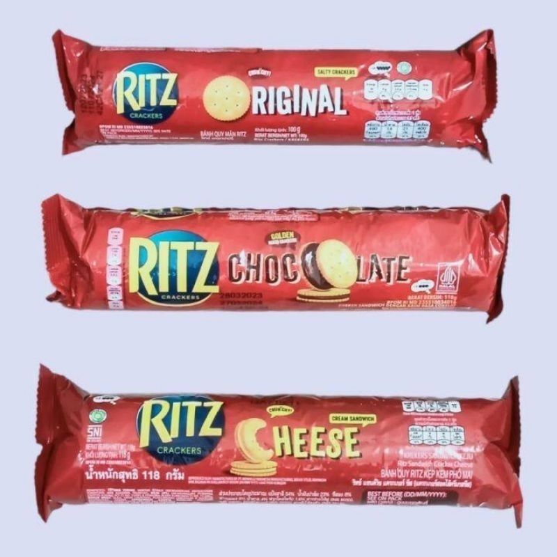 Jual Kraft Biscuit Sandwich Ritz Cheese dan original 118gr | Shopee ...
