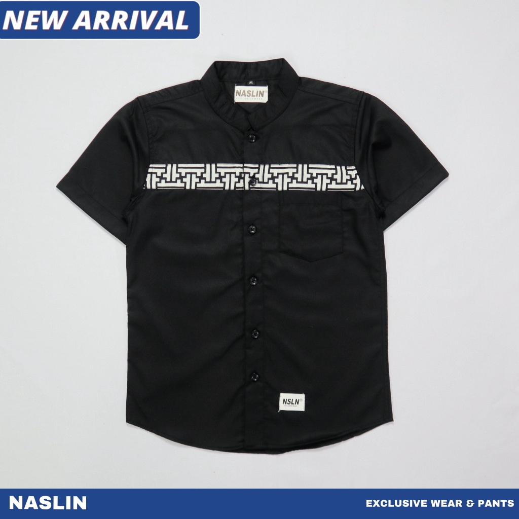 Jual Naslin Baju Koko Anak Laki - Laki Lengan Pendek Usia 4 - 15 Tahun ...