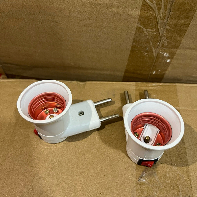 Jual Fitting colok switch lampu saklar on off vyba putih colokan tempat ...