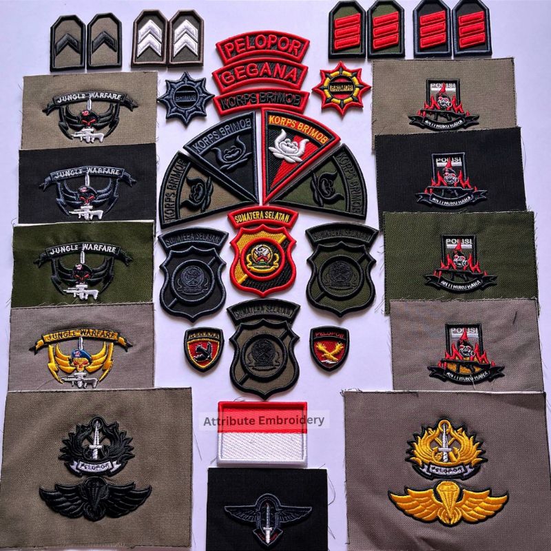 Jual SATUAN ATRIBUT BRIMOB / LOGO BRIMOB BORDIR TIMBUL JUAL SATUAN ...