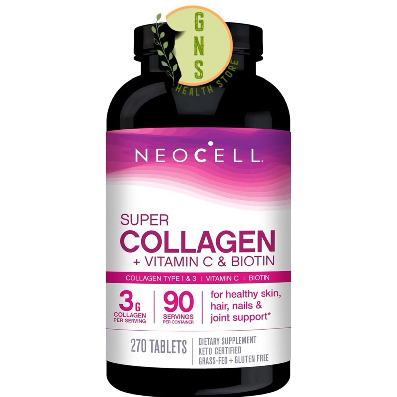 Jual NeoCell Super Collagen Plus Vitamin C Biotin Hair Skin Nails ...