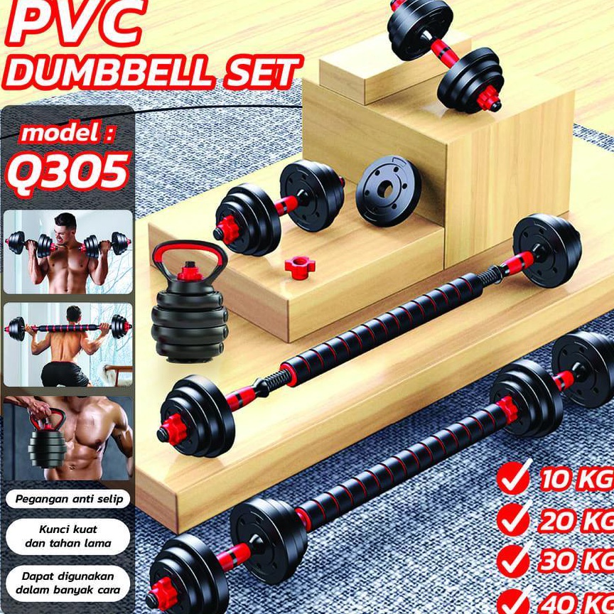 Jual Produk Baru HTD SPORT Dumbbell Set 1Kg2Kg3Kg4Kg PVC Alat Olahraga Beban Angkat Besi ...