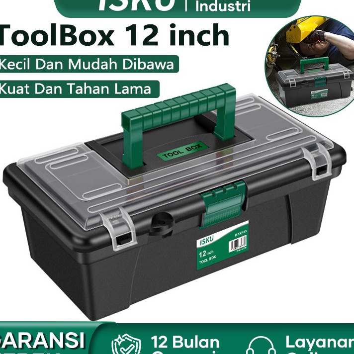 Jual Isku Tool Box Mini Kotak Alat 12inch Kotak Perkakas Kecil 31412cm ...