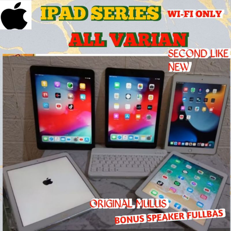 Jual PROMO SERIES IPAD 6 / IPAD PRO / IPAD MINI 4 WI-FI ONLY SECOND ...