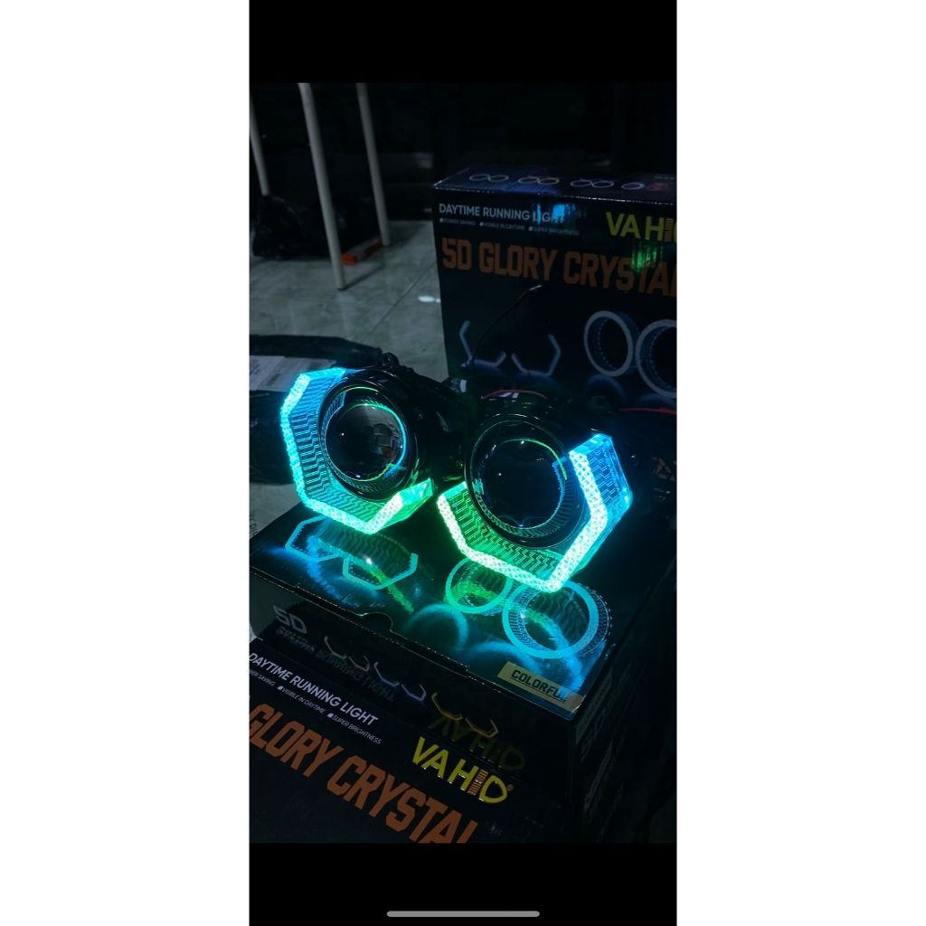 Jual SHROUD RGB HEXAGON DAN BMW VAHID 3 INCH BLUETOOTH | Shopee Indonesia