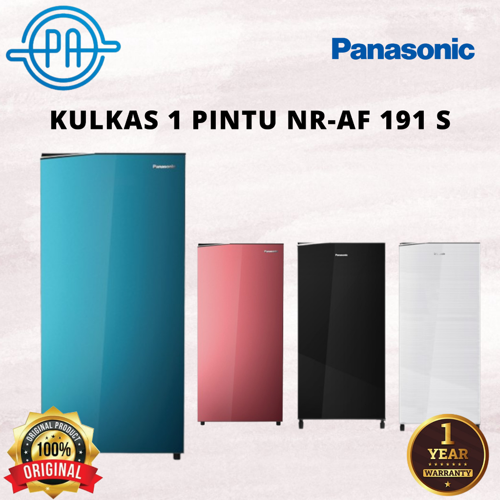 Jual KULKAS 1 PINTU PANASONIC NR-AF 191 S / NR AF 191S / LEMARI ES NR AF-191S | Shopee Indonesia