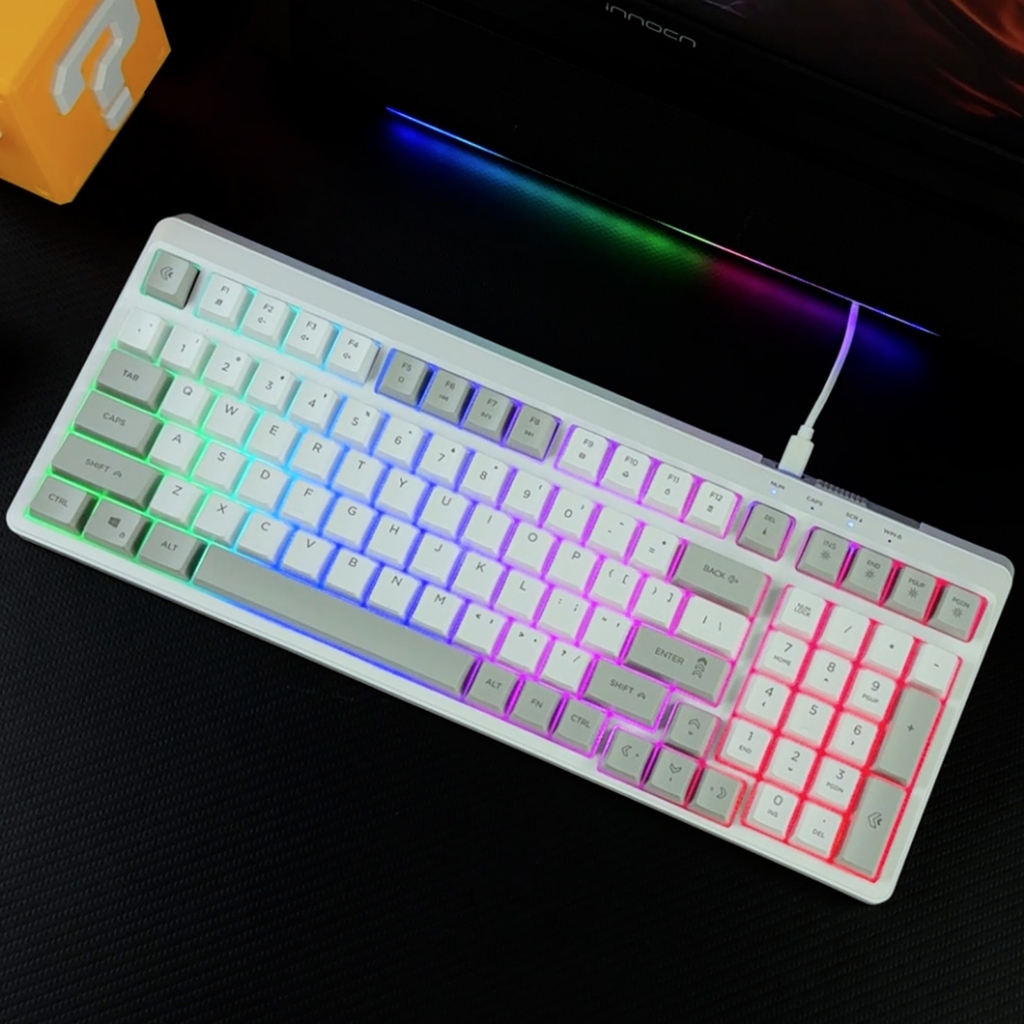 Jual Zifriend BM99 Gaming Keyboard RGB Mechanical Feel Keyboard Laptop ...