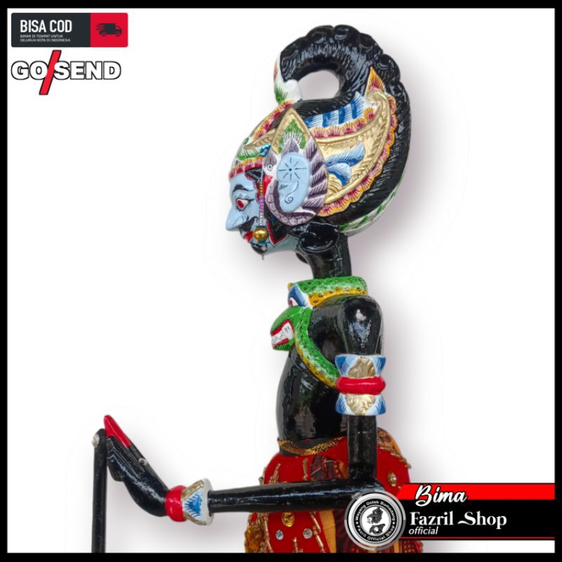 Jual Wayang Golek Bima Pandawa lima 46 CM Ular dan kepala Full ukiran ...