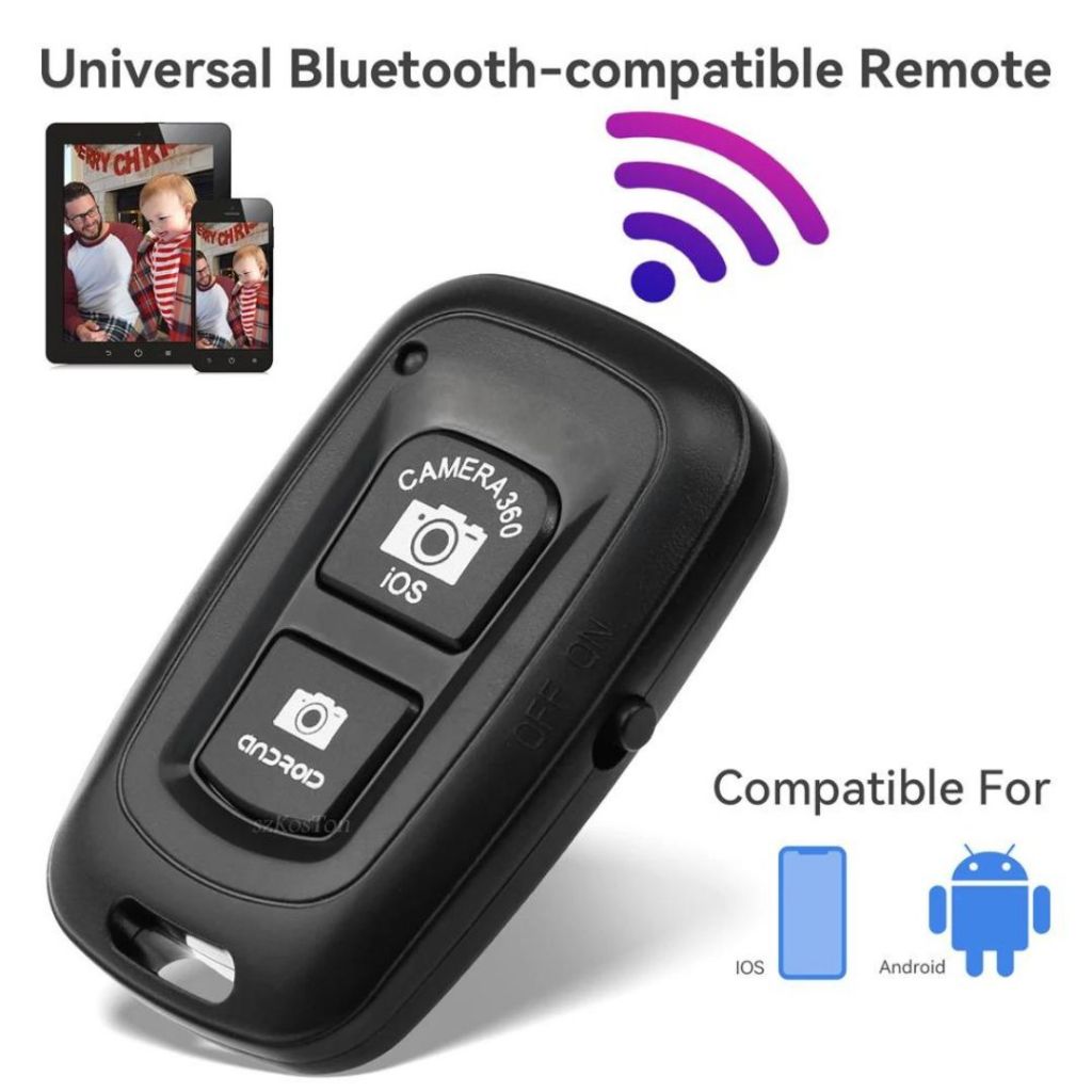 Jual Tomsis Remote Bluetooth HP / Remote Shutter Android IOS Remote ...