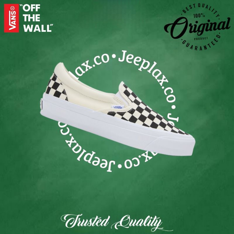 Jual SLIP ON VAULT OG CHECKERBOARD BLACK WHITE | Shopee Indonesia