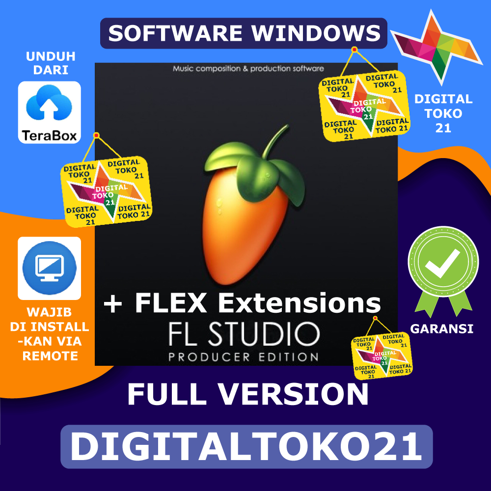 Jual [WAJIB DIINSTALLKAN] FL Studio Producer Edition 21.1.1.3750 & FLEX Extensions 230808 Full ...