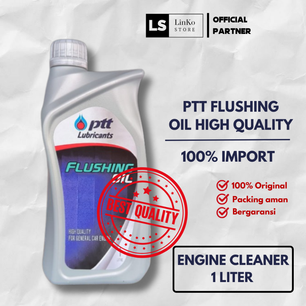 Jual PTT Lubricants Flushing Oil 1L Oli Engine Flush Pembersih Penguras Mesin Motor Mobil ...