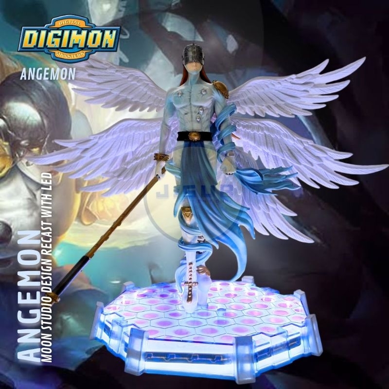 Jual Action Figure Angemon Statue Digimon Moon Studio Design Recast ...