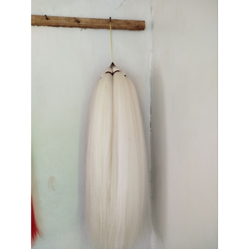 Jual cemara polos/rambut palsu/cemara putih polos/rambut extensions ...