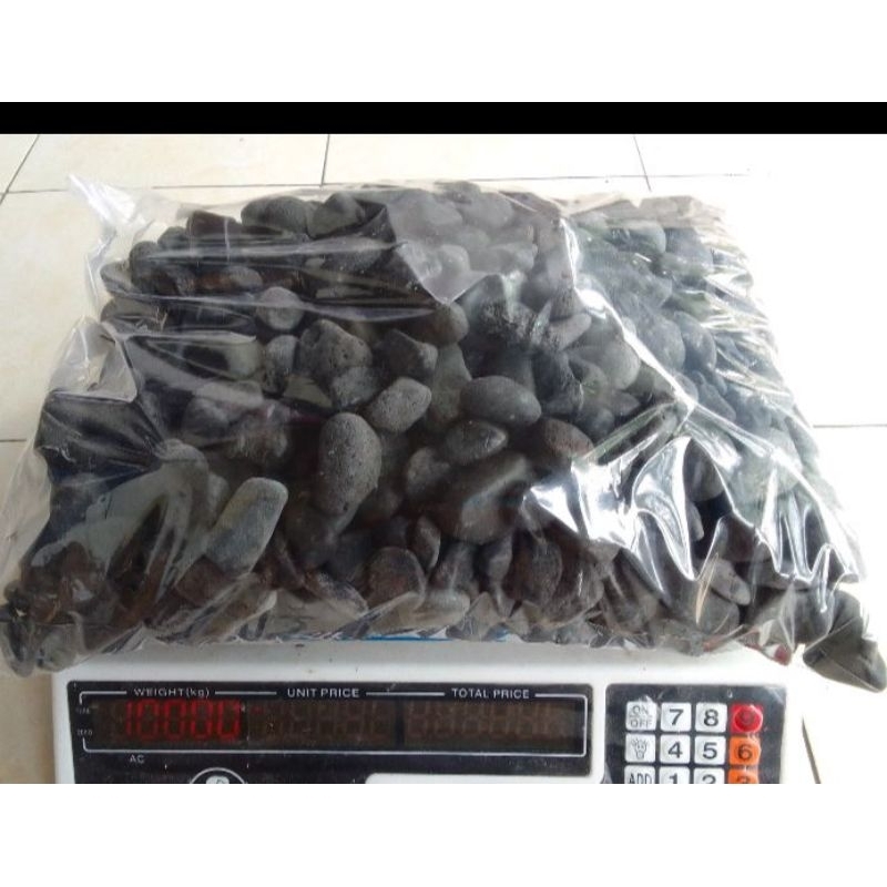 Jual Batu hitam alor 10kg/Batu koral hitam/Batu taman/Batu hias/Batu tabur/Batu aquarium ...