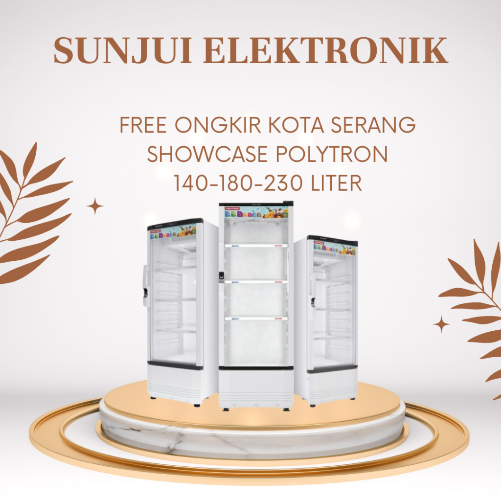 Jual SHOWCASE POLYTRON 4 RAK 230 Liter | Shopee Indonesia