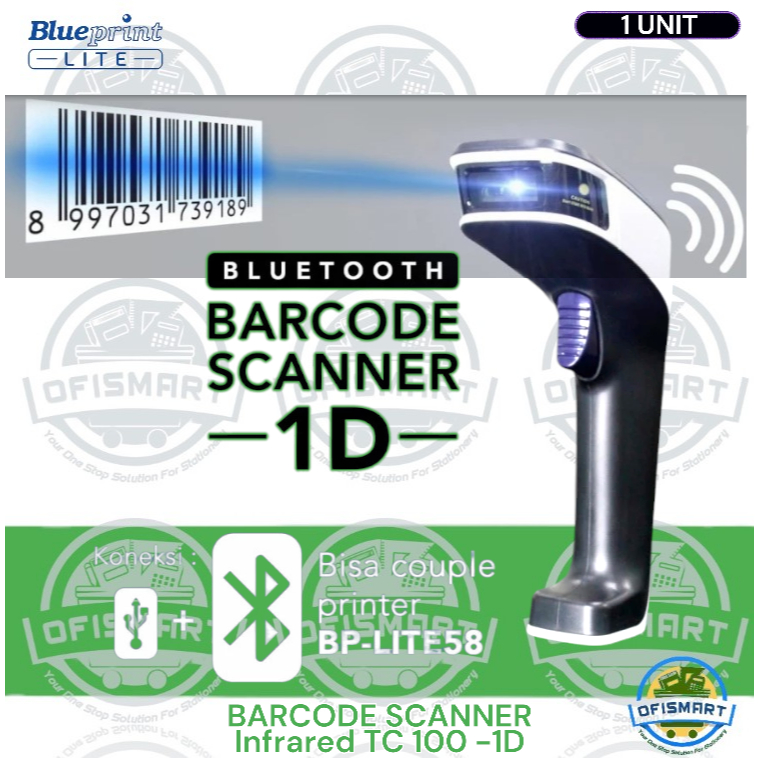 Jual Blueprint Mesin Infrared Scanner TC100 - CCD 1D Auto Scan USB ...