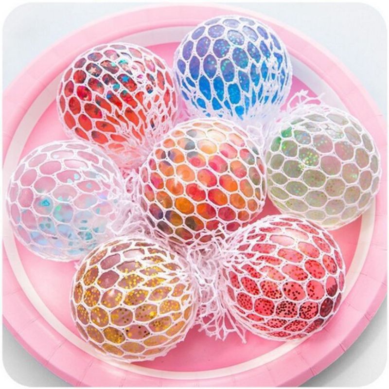 Jual Mainan bola squishy pencet anti stress / Mesh squishy ball ...