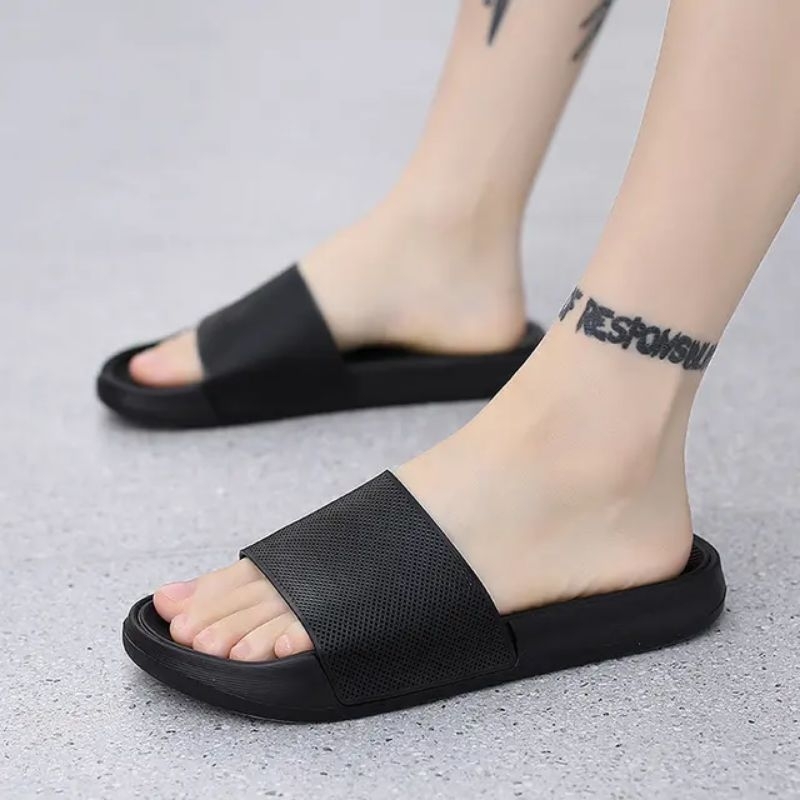 Jual SANDAL SLOP POLOS/SANDAL SLIDE SLOP /SANDAL SLIP ON BASIC POLOS ...