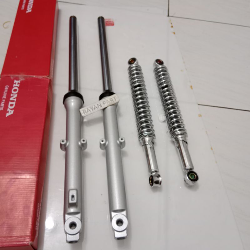 Jual Shock depan plus tabung+belakang honda win win win win GF6 4pcs ...